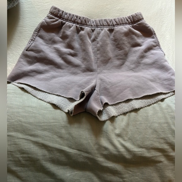 Aritzia | Shorts | Aritzia Wilfred Free Purple Sweat Shorts | Poshmark